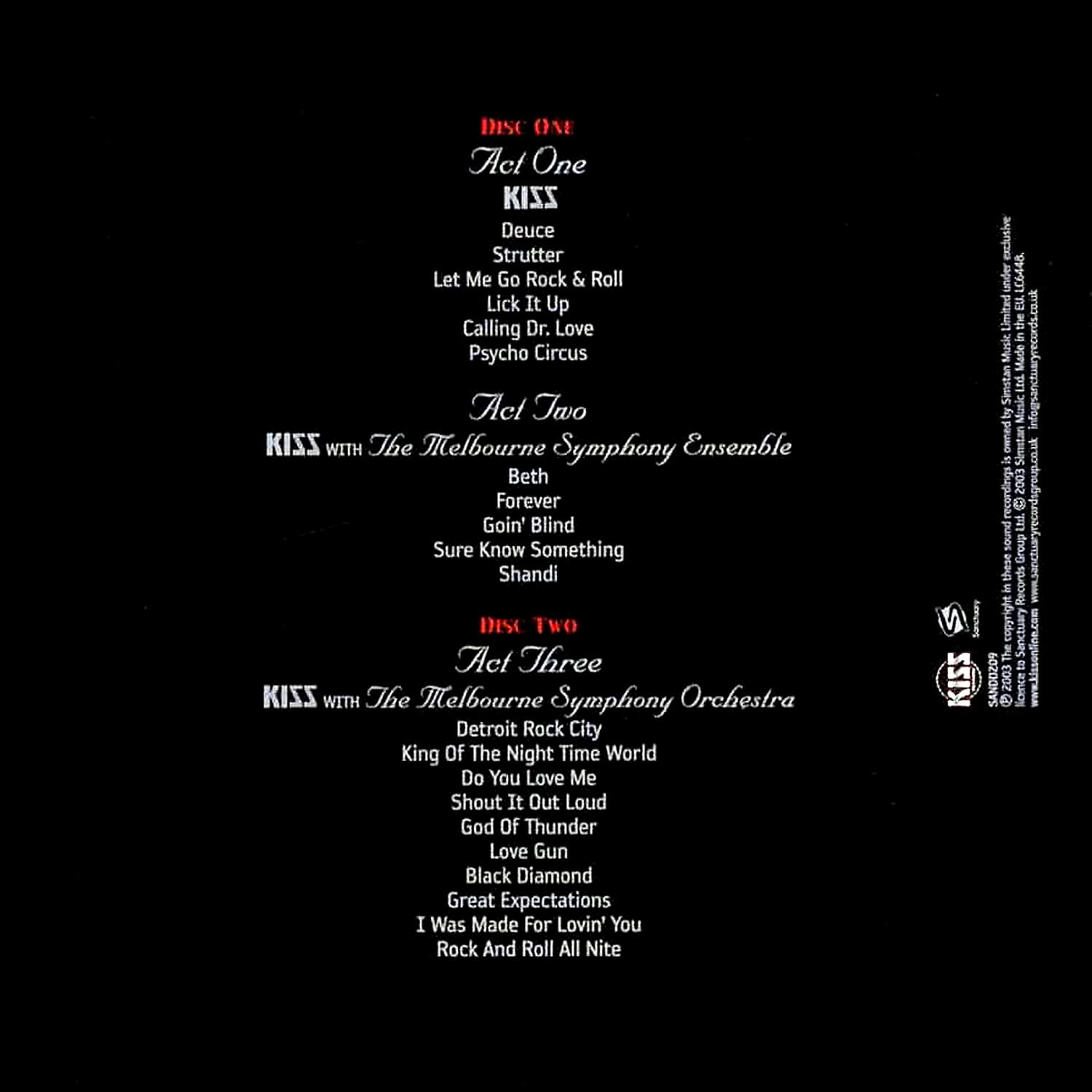 Symphony: Alive IV 2003 | KISS Online | Official website